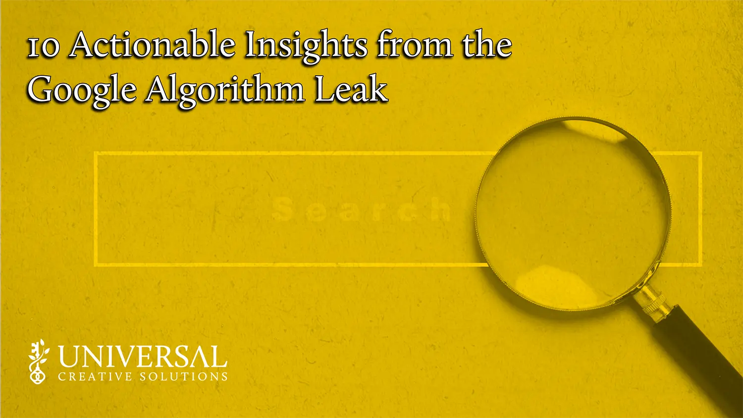 10 Actionable Insights from the Google Algorithm Leak | Universal ...